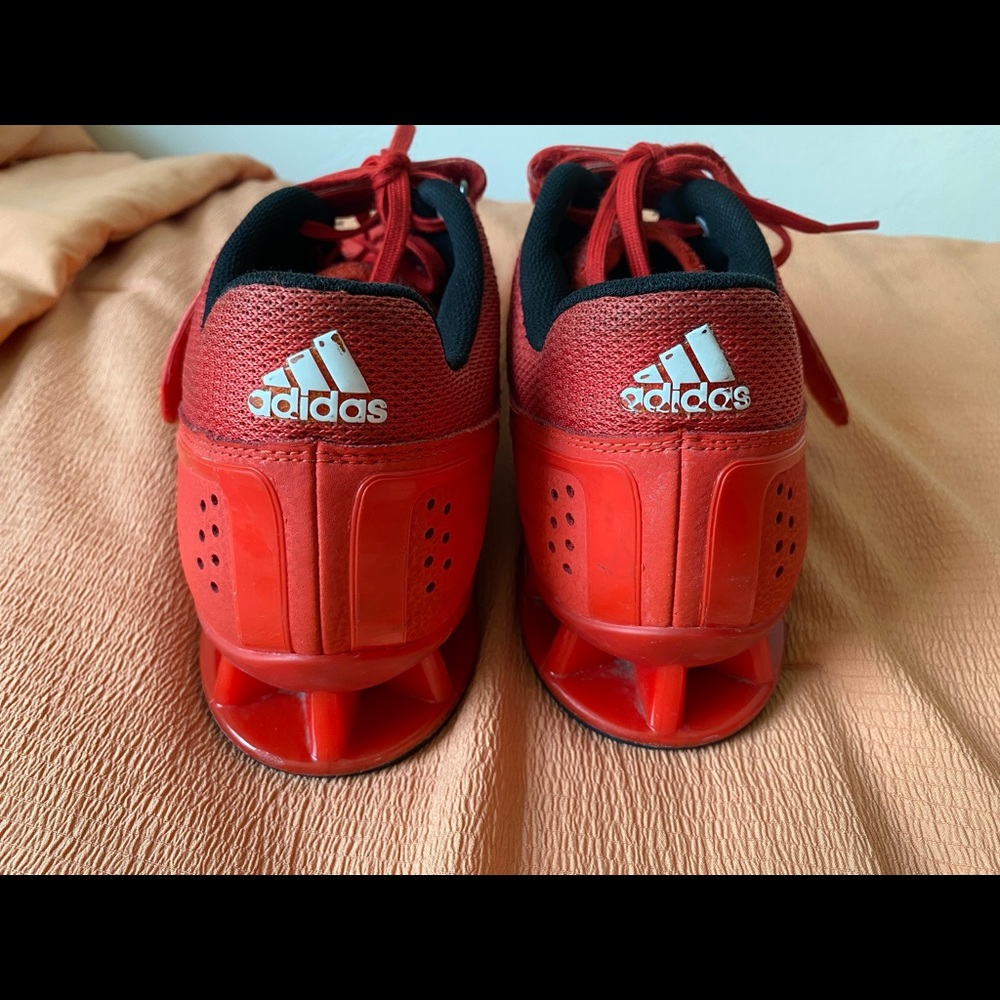 Adidas Adipower Mens Weightlifting Squat Shoes Red Si… - Gem